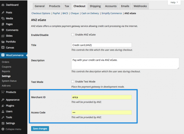 ANZ eGate Payment Gateway Setup and Configure for WooCommerce?